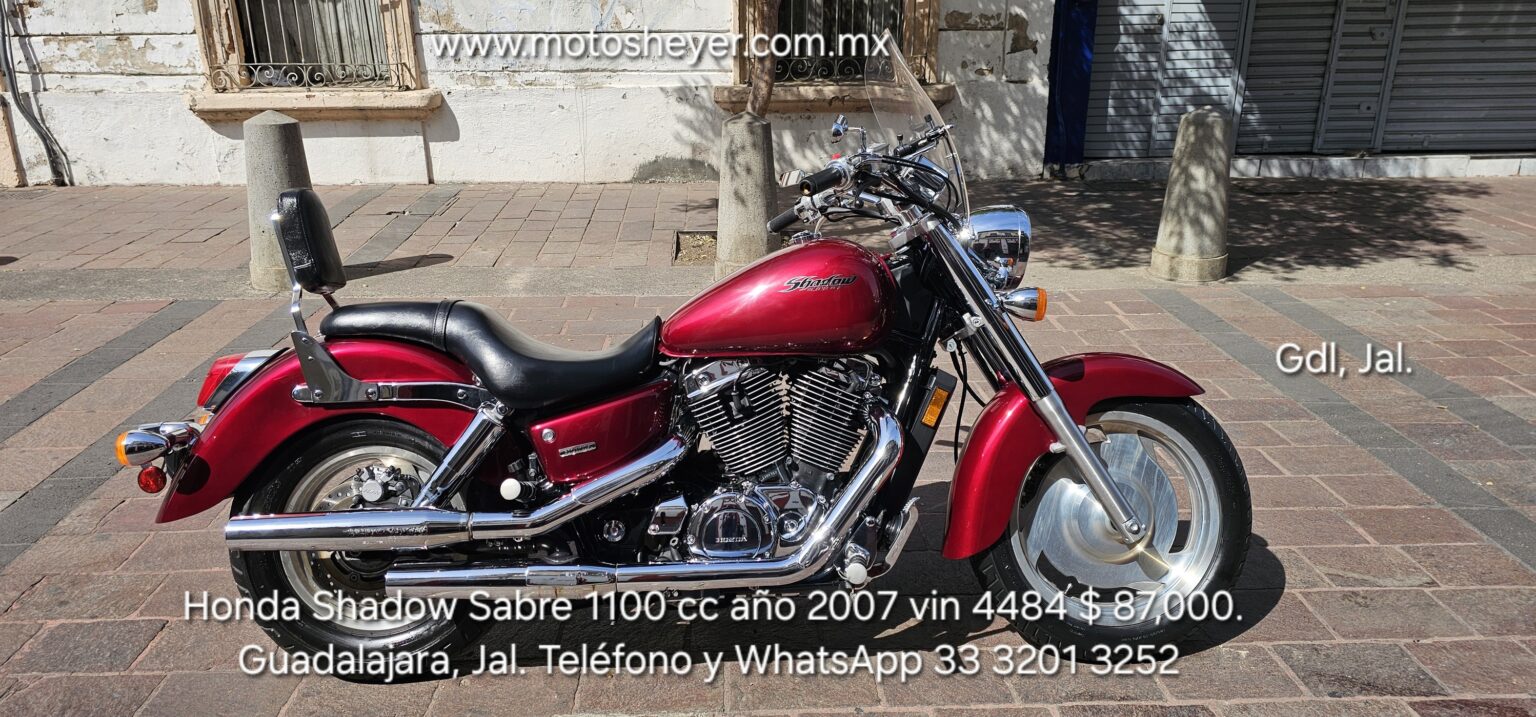 Honda Shadow Sabre 1100 cc año 2007 vin 4484 millas 14869 – Motos Heyer